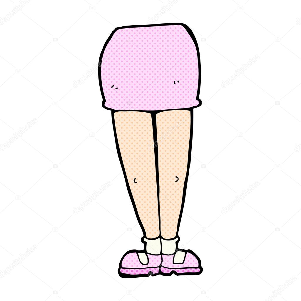 Comic cartoon female legs Stock Vector by ©lineartestpilot 73592865