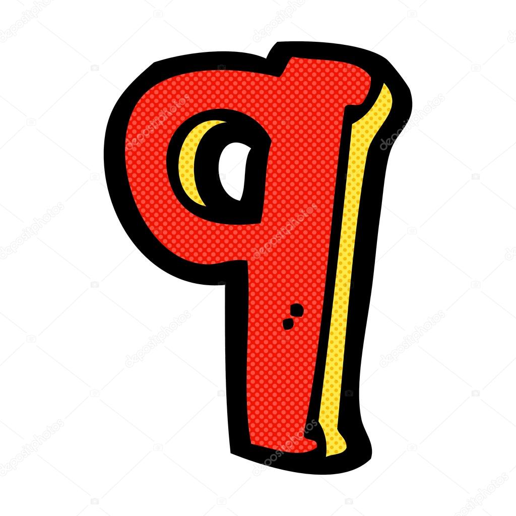 Comic cartoon letter P Stock Vector by ©lineartestpilot 73596657