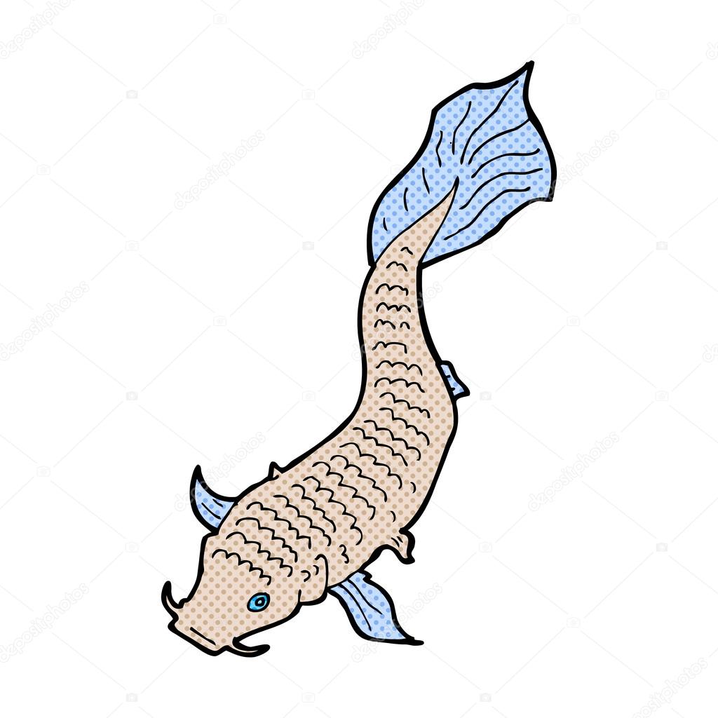 Comic cartoon fish Stock Vector by ©lineartestpilot 73597227