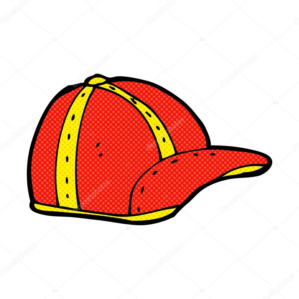Comic cartoon old school cap Stock Vector by ©lineartestpilot 73597519
