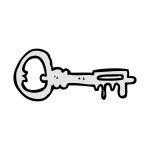Cartoon old key Stock Vector Image by ©lineartestpilot #13576722