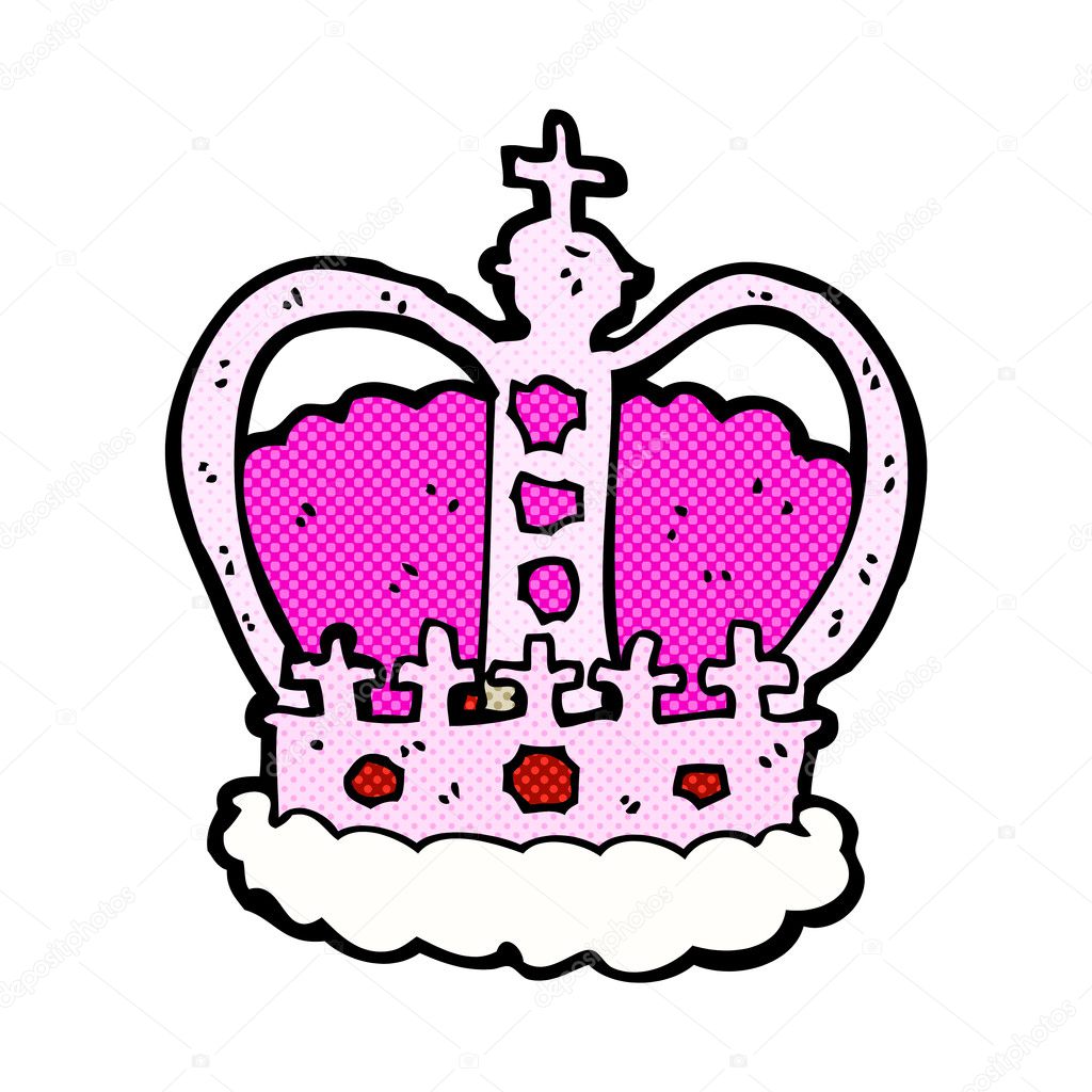 Comic cartoon royal crown Stock Vector by ©lineartestpilot 73744955
