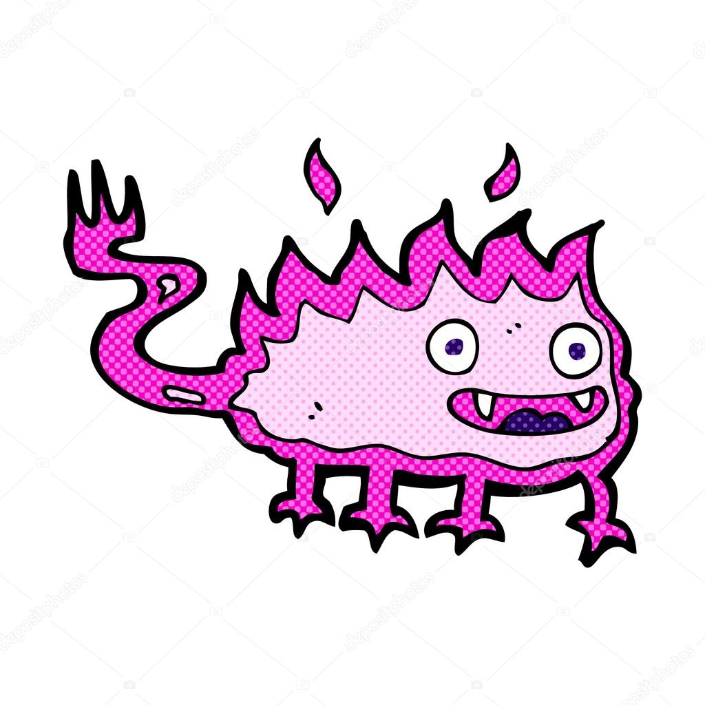 Comic Cartoon Little Fire Demon Stock Illustration By ©lineartestpilot 73746407