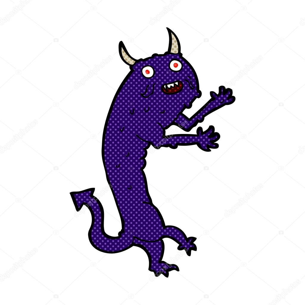 Comic cartoon devil Stock Vector by ©lineartestpilot 73747325