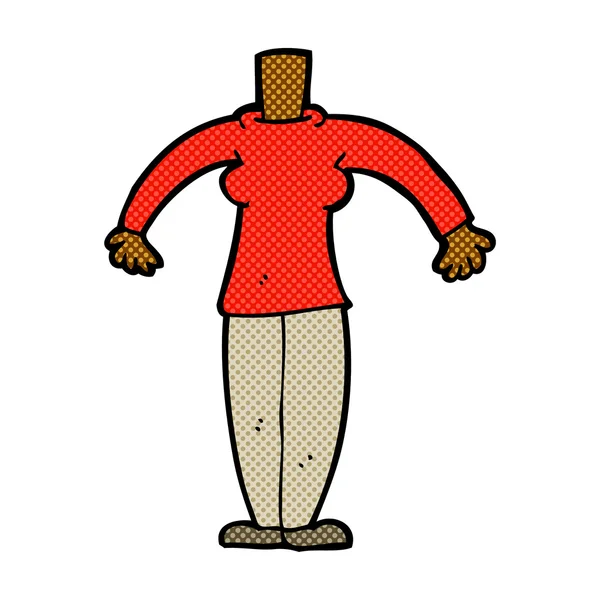 Comic cartoon body without a head Vector Images | Depositphotos