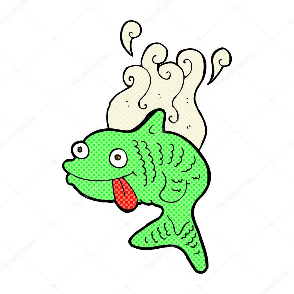 Comic cartoon smelly fish Stock Vector Image by ©lineartestpilot #73750123