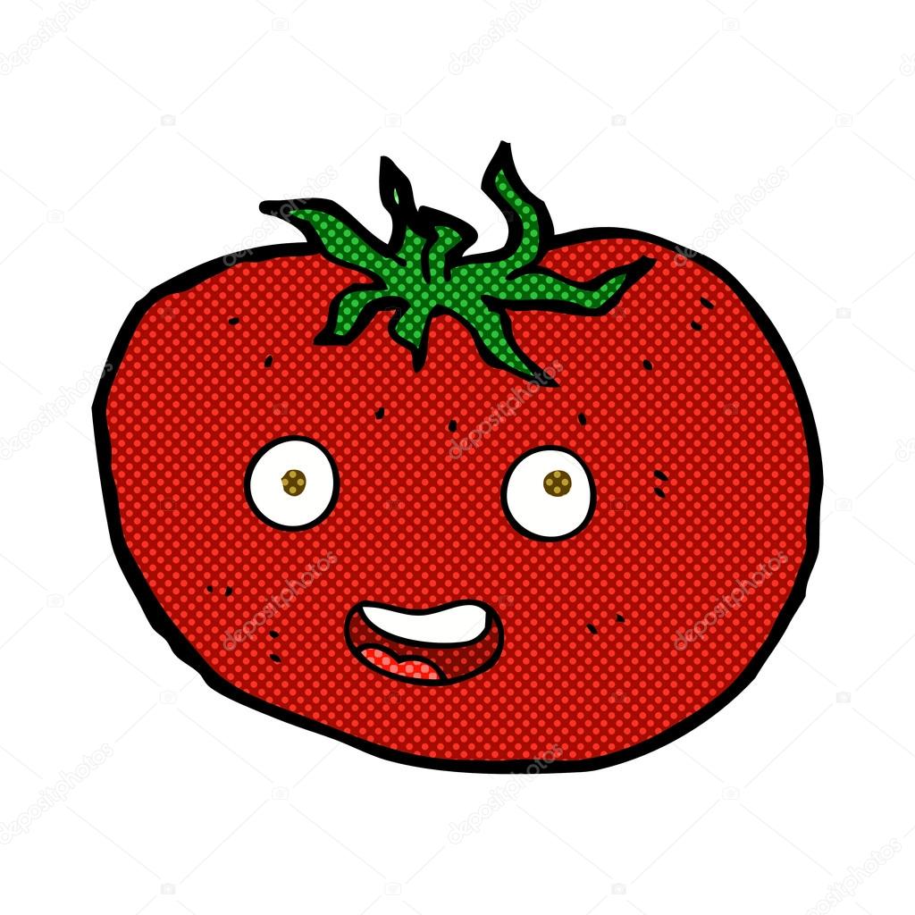 Comic cartoon tomato Stock Vector Image by ©lineartestpilot #73750603
