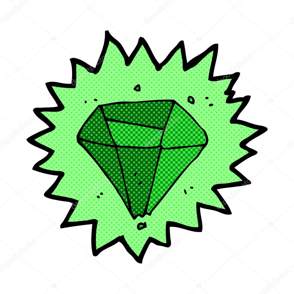 Comic cartoon emerald Stock Vector by ©lineartestpilot 73753185