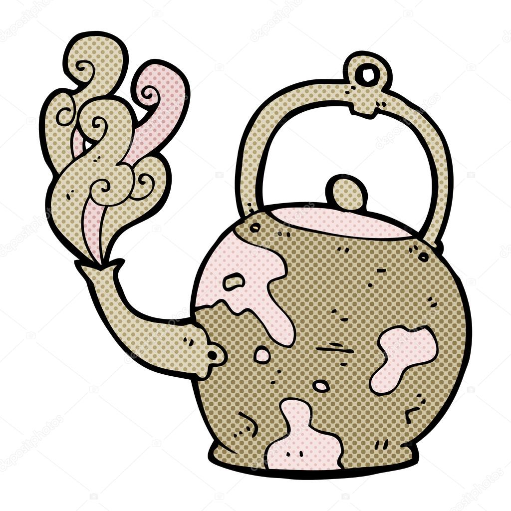 Comic cartoon old tea pot Stock Vector Image by ©lineartestpilot #73754015