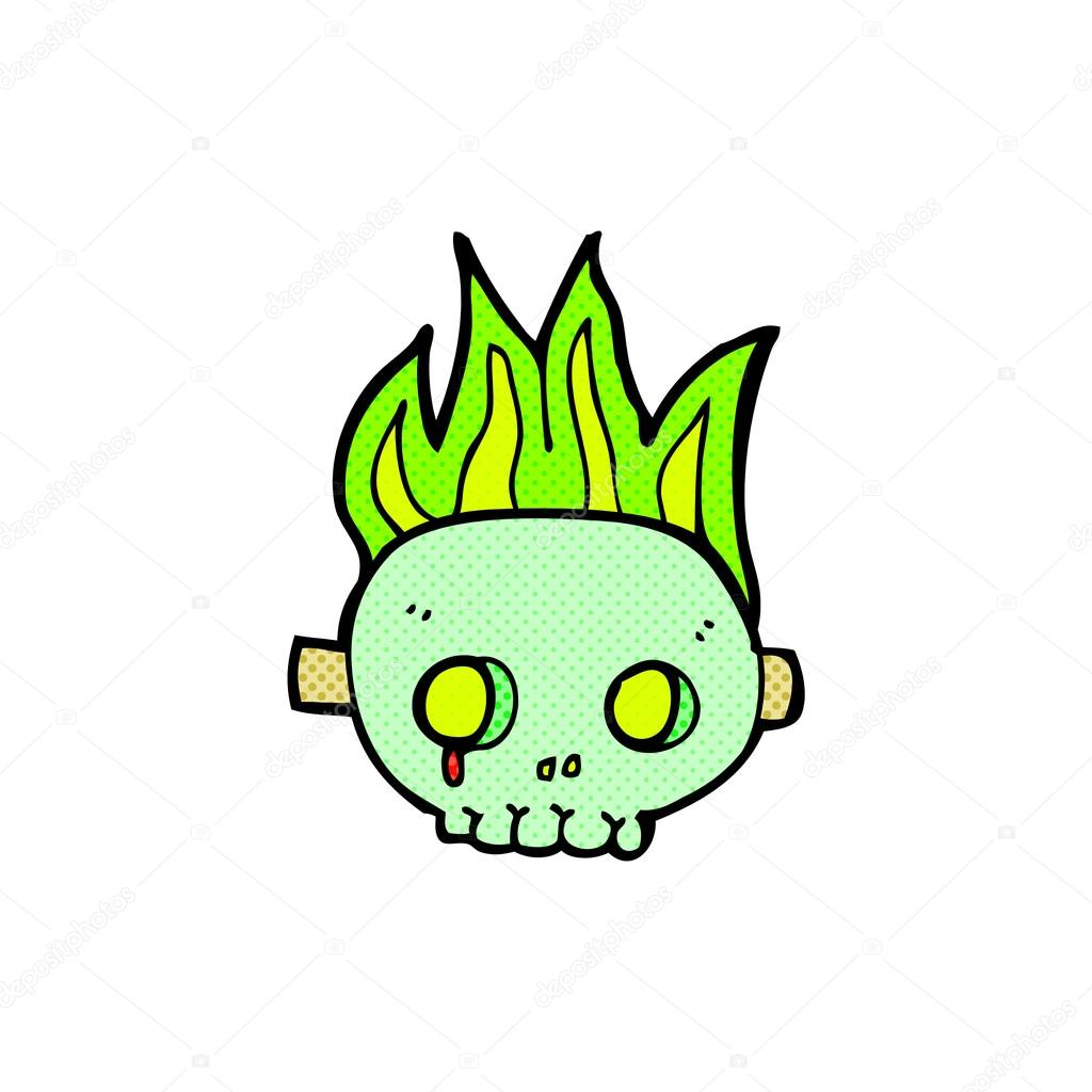 Comic cartoon skull mask Stock Vector by ©lineartestpilot 73755409