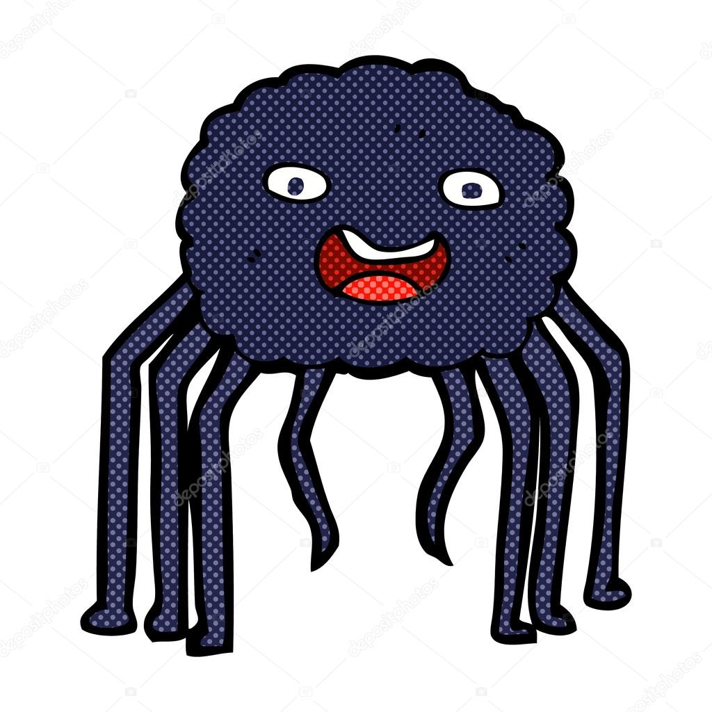 Comic cartoon spider Stock Illustration by ©lineartestpilot #74312551
