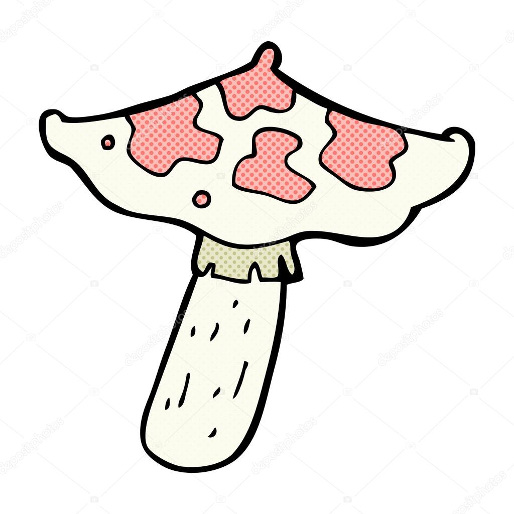 Comic cartoon toadstool Stock Vector by ©lineartestpilot 74314741