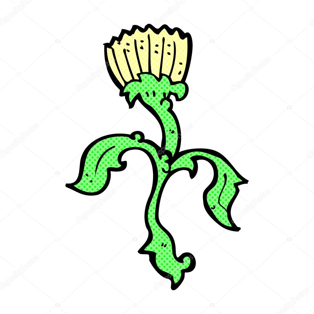 Comic cartoon flower Stock Vector by ©lineartestpilot 74314997