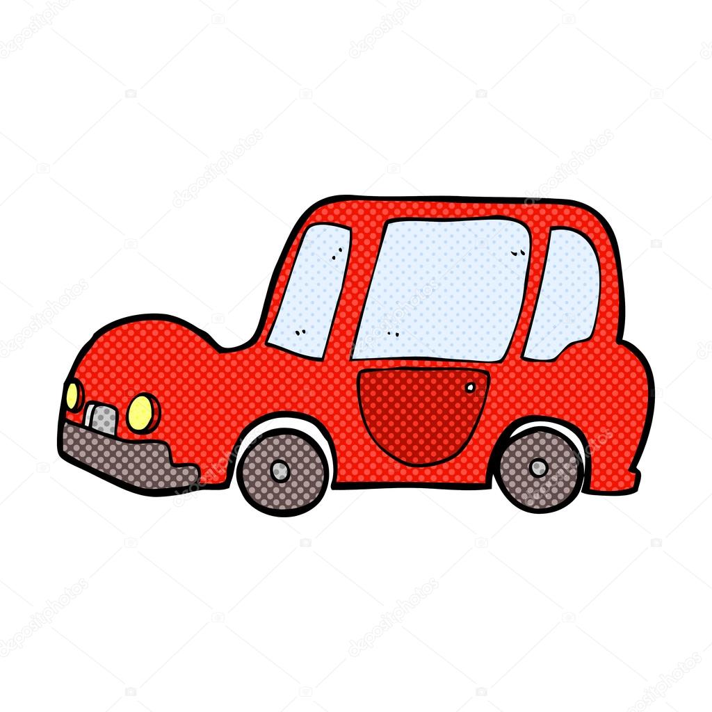 Comic cartoon car Stock Vector by ©lineartestpilot 74319901