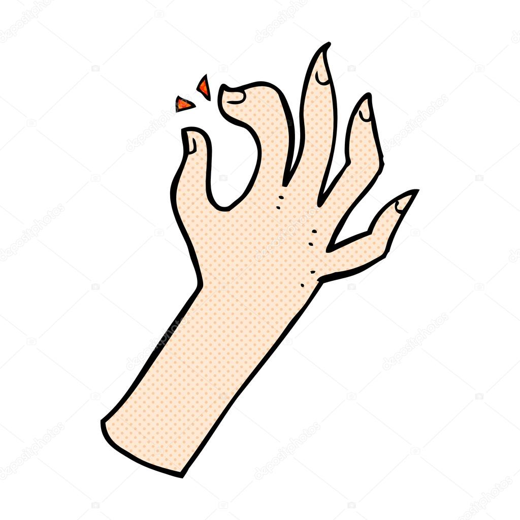 Simbol tangan kartun komik Vektor Stok oleh ©lineartestpilot 74322633