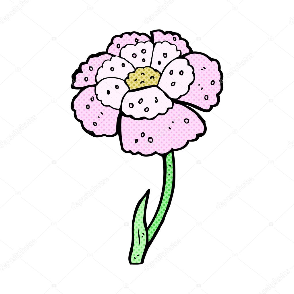 Comic cartoon flower Stock Vector Image by ©lineartestpilot #74326857