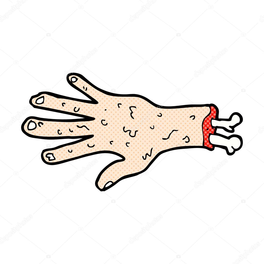 Gross severed hand comic cartoon Stock Illustration by ©lineartestpilot ...