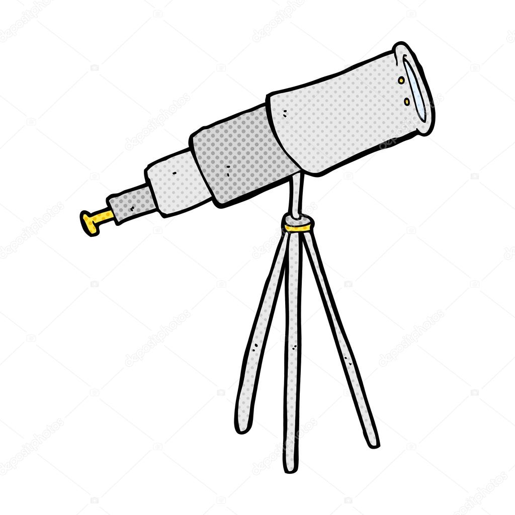 Comic cartoon telescope Stock Vector Image by ©lineartestpilot #74327865