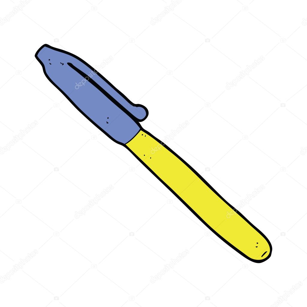 Hand drawn cartoon pen Stock Vector by ©lineartestpilot 86753088