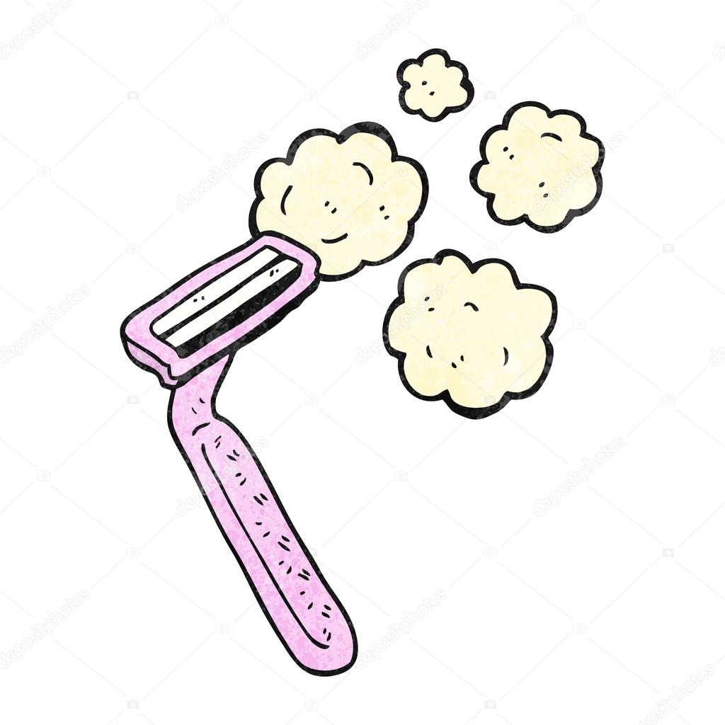 Maquinilla de afeitar de textura dibujos animados — Vector de stock ...