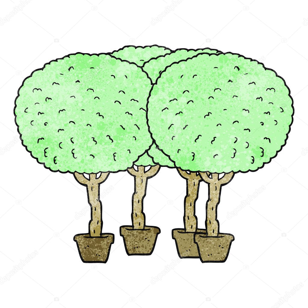 Texture cartoon trees Stock Vector by ©lineartestpilot 96111898