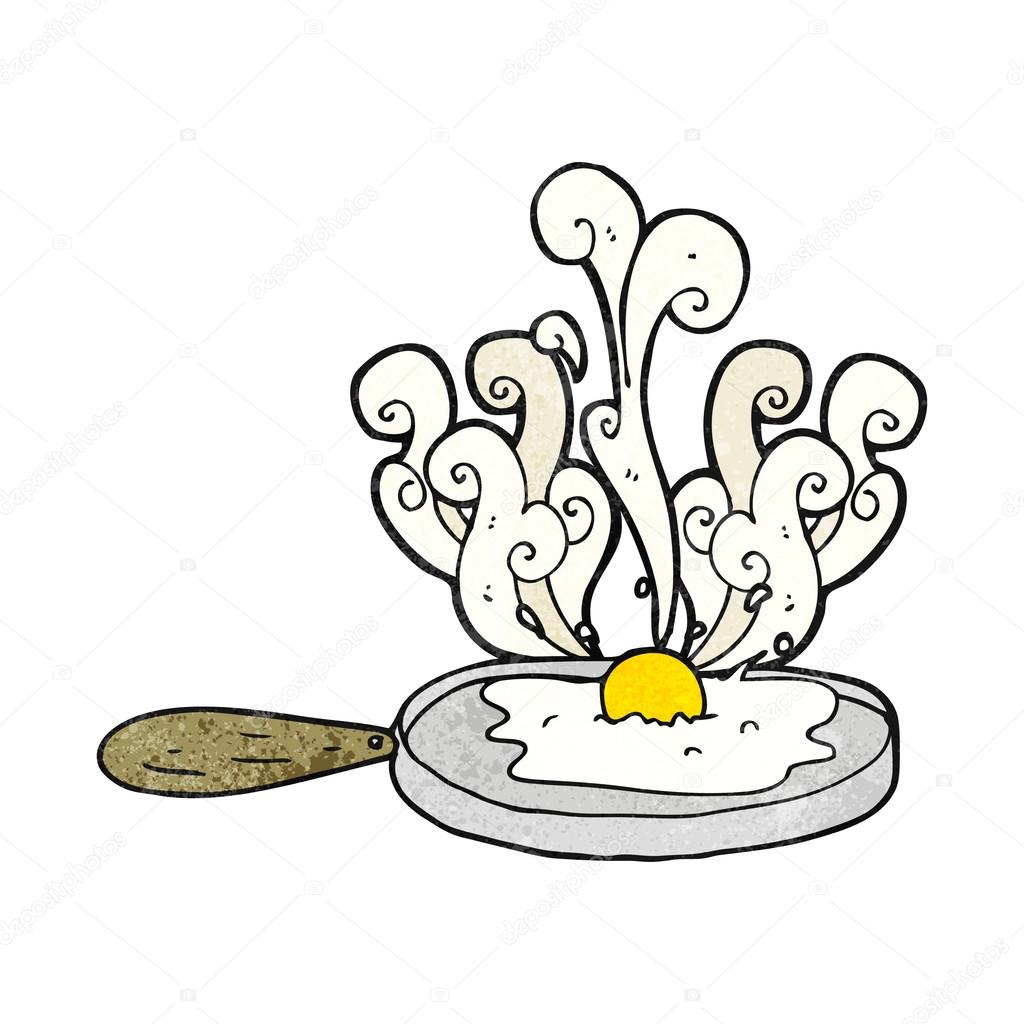 Frying texture cartoon egg Stock Vector by ©lineartestpilot 96119506