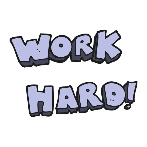 Thought bubble cartoon work hard symbol — Stock Vector ...