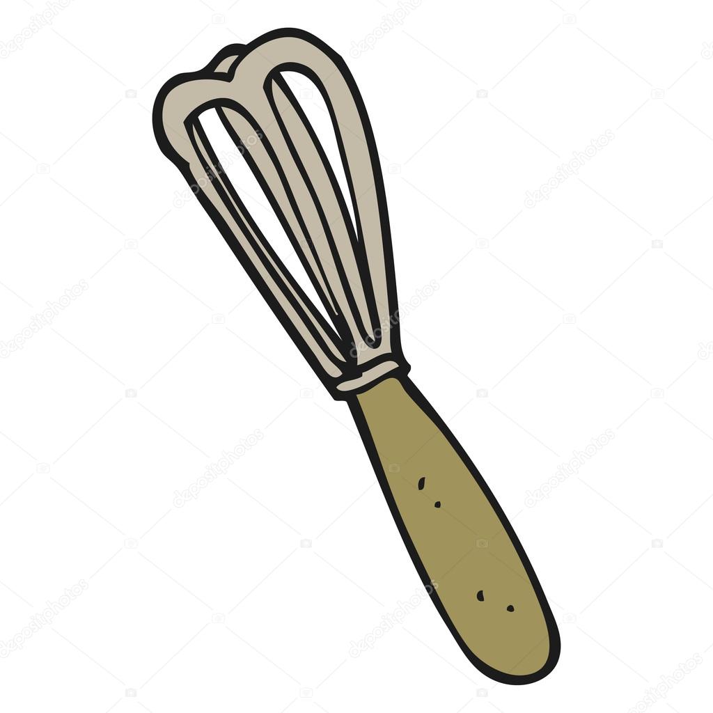 Freehand drawn cartoon whisk Stock Vector by ©lineartestpilot 96249350