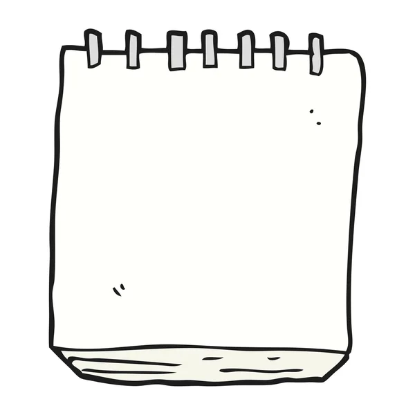 Black and white cartoon note pad — Stock Vector © lineartestpilot ...