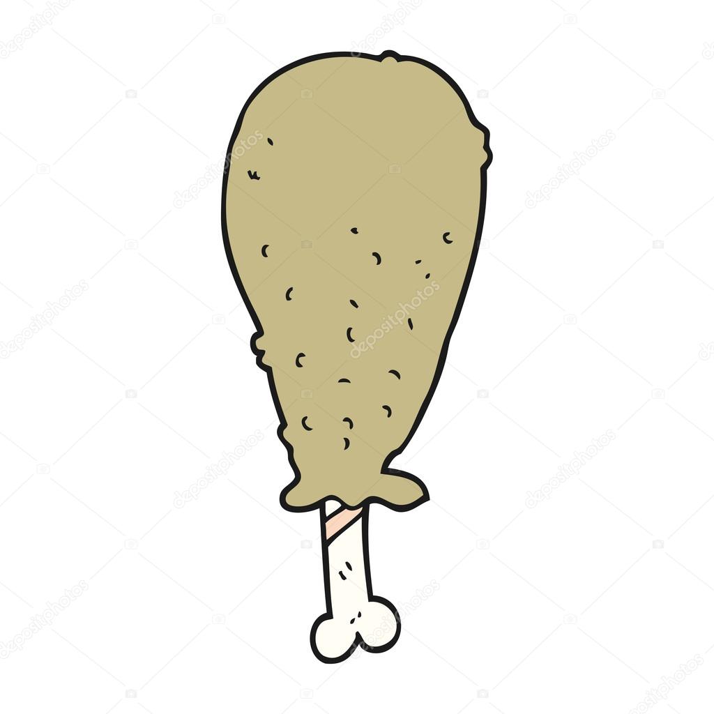 Cartoon chicken leg Stock Vector by ©lineartestpilot 96263024