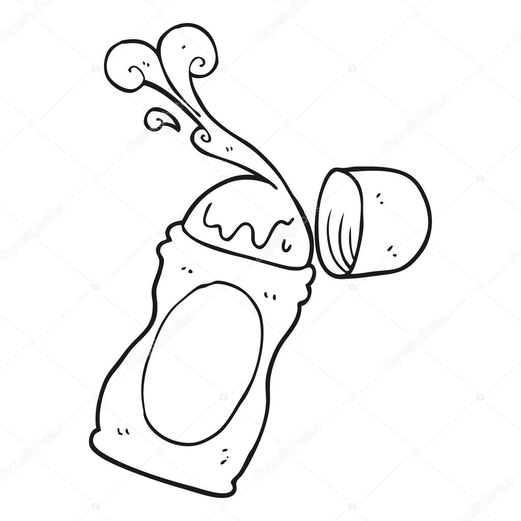 Black and white cartoon roll on deodorant Stock Vector Image by ...