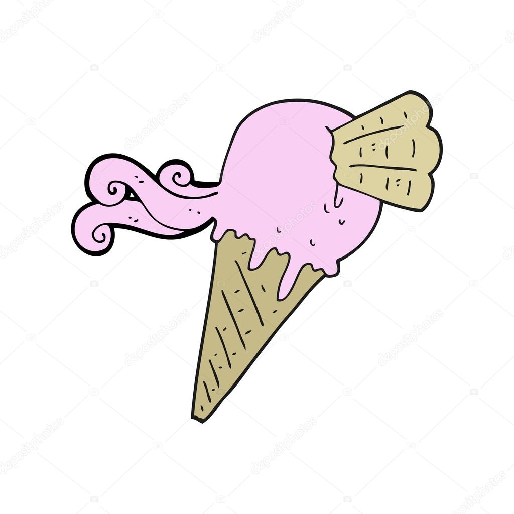 Cartoon ice cream cone Stock Vector Image by ©lineartestpilot #96428872
