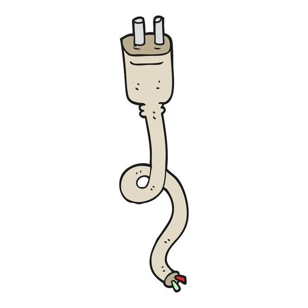 Freehand drawn cartoon power wire — Stock Vector © lineartestpilot ...