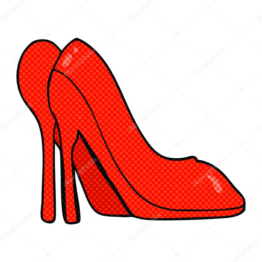 Cartoon high heel shoes Stock Vector Image by ©lineartestpilot #96431414