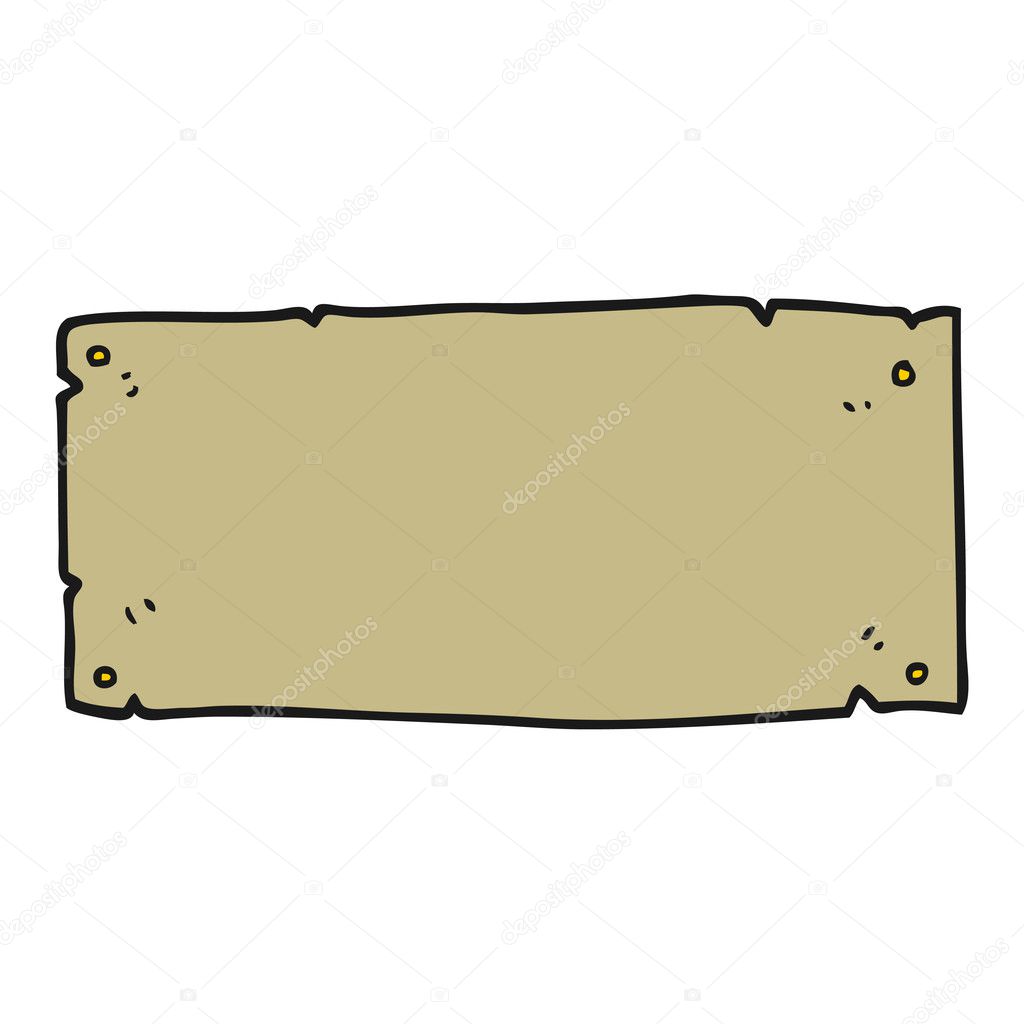 Cartoon blank sign Stock Vector by ©lineartestpilot 96435116