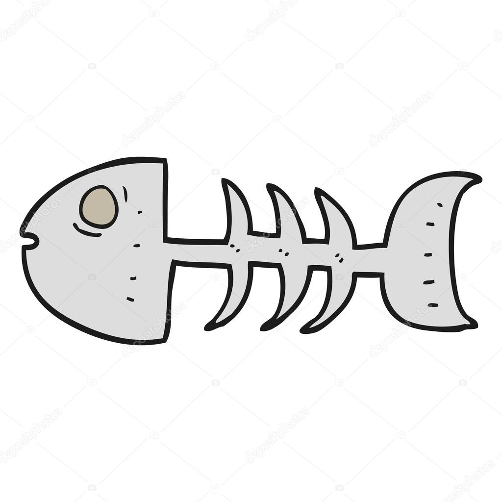 Cartoon fish bones Stock Vector Image by ©lineartestpilot #96444384