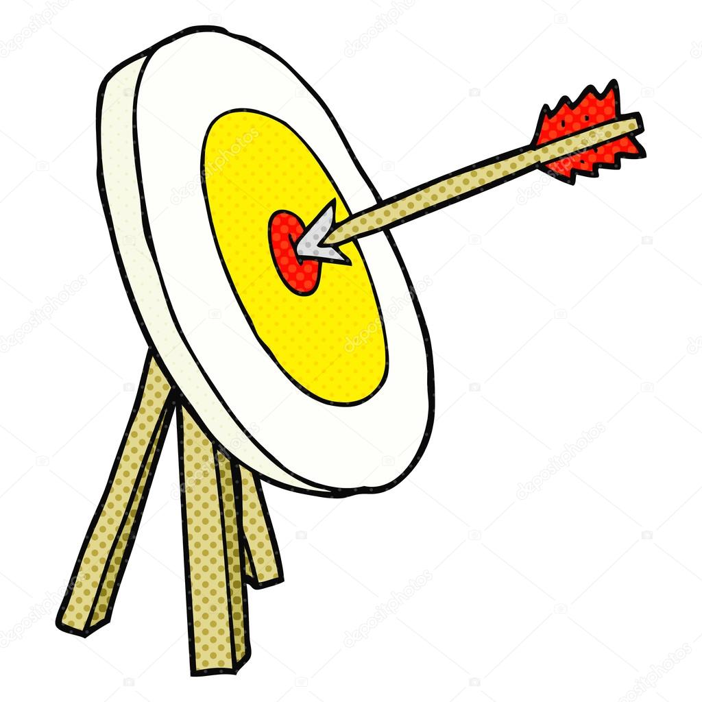 Cartoon archery target Stock Vector by ©lineartestpilot 96444396