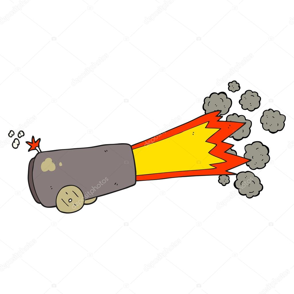 Cartoon firing cannon Stock Vector Image by ©lineartestpilot #96466030