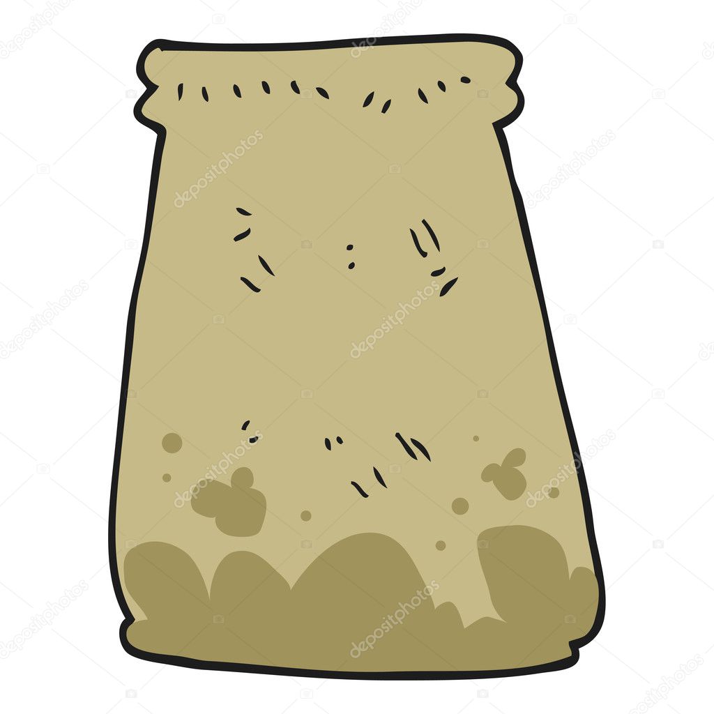 Cartoon paper bag Stock Illustration by ©lineartestpilot #96468028