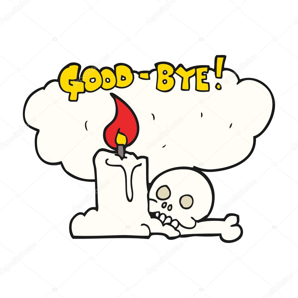 Cartoon goodbye sign Stock Vector by ©lineartestpilot 96470996