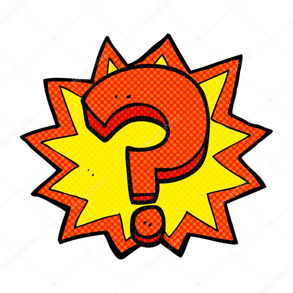 Comic book style cartoon question mark Stock Vector Image by ...