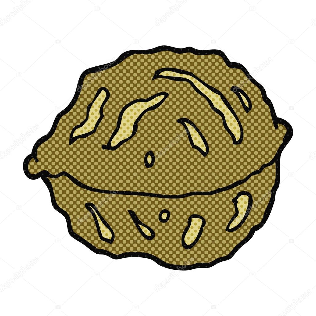 Cartoon walnut in shell Stock Illustration by ©lineartestpilot #96705018