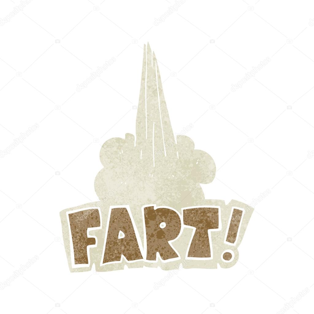 Retro cartoon fart symbol Stock Vector Image by ©lineartestpilot #96837260