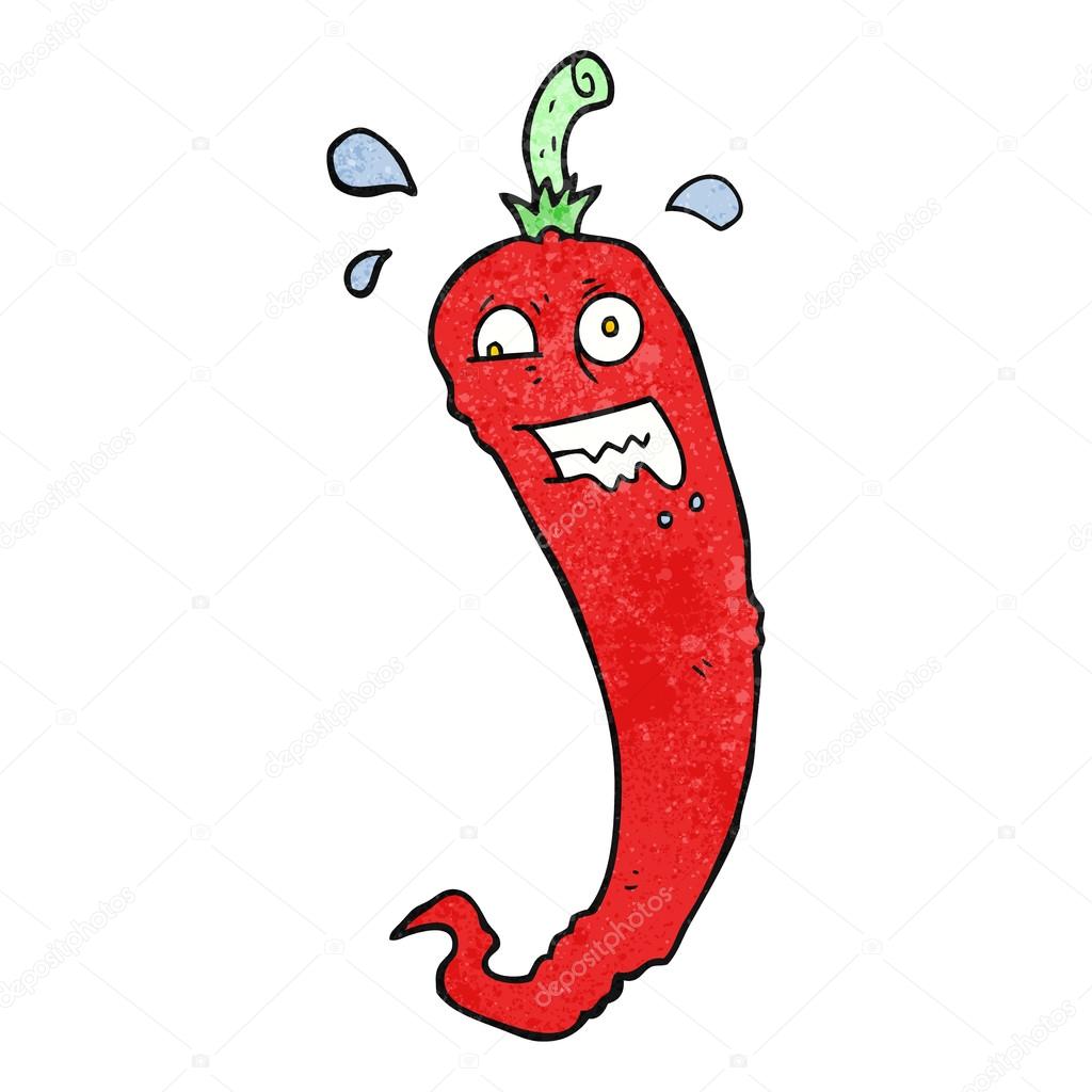 Hot chilli pepper textured cartoon Stock Vector Image by ...