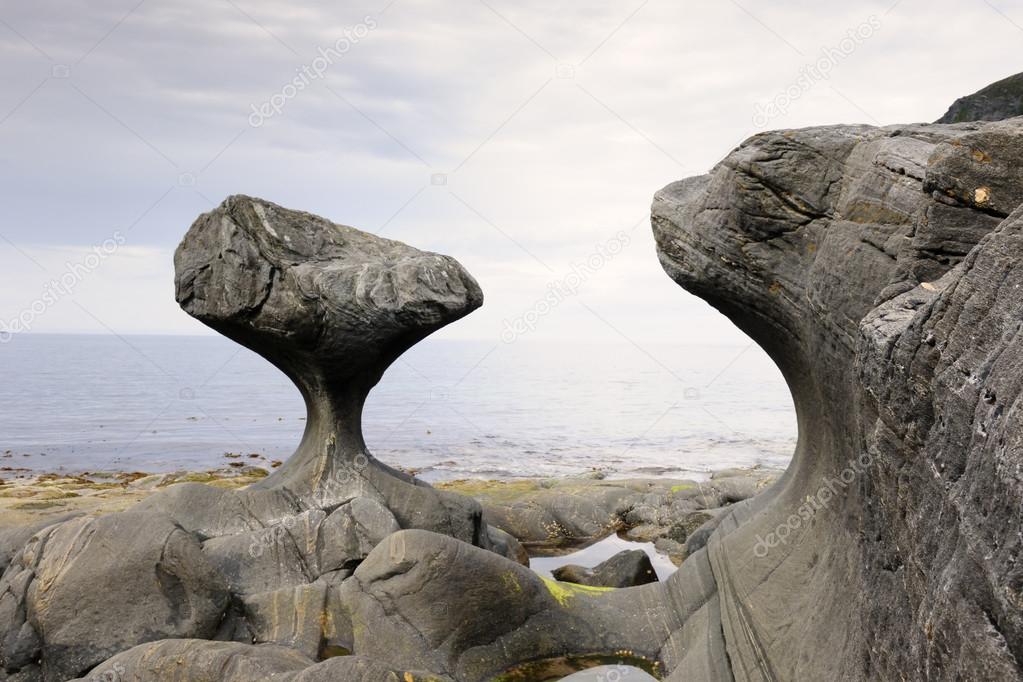 Kannensteinen rock formation in Norway — Stock Photo © AndreAnita #70633407