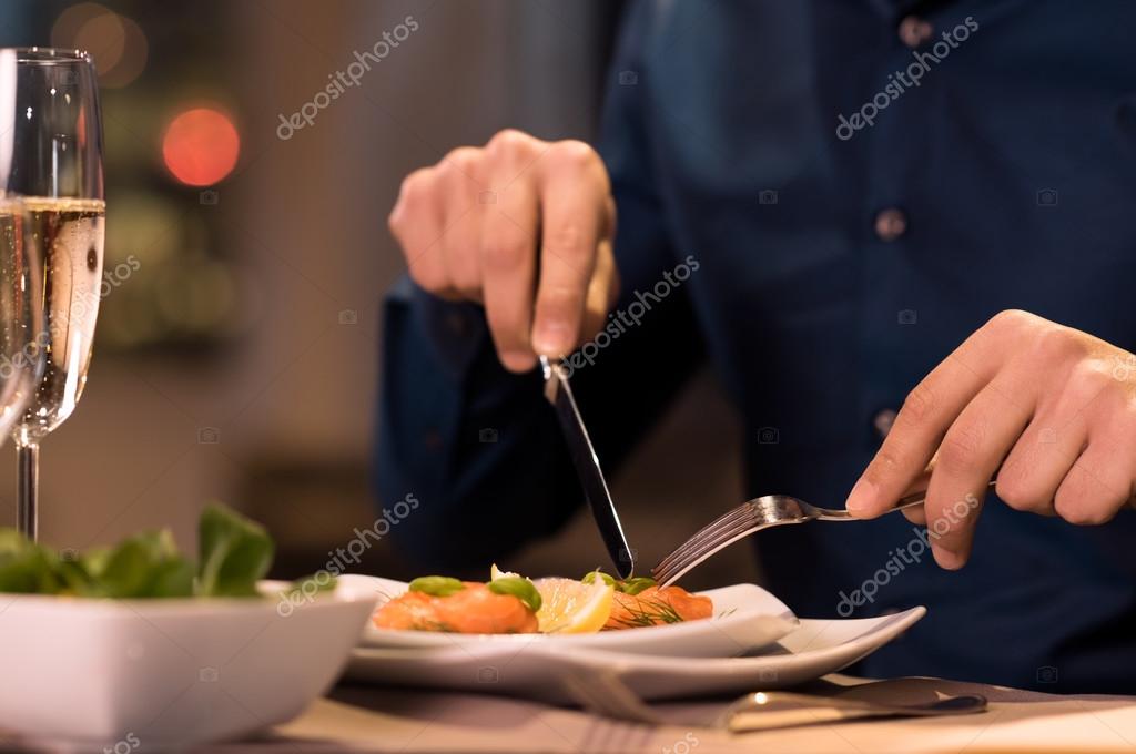 Dinner at restaurant Stock Photo by ©ridofranz 101954290