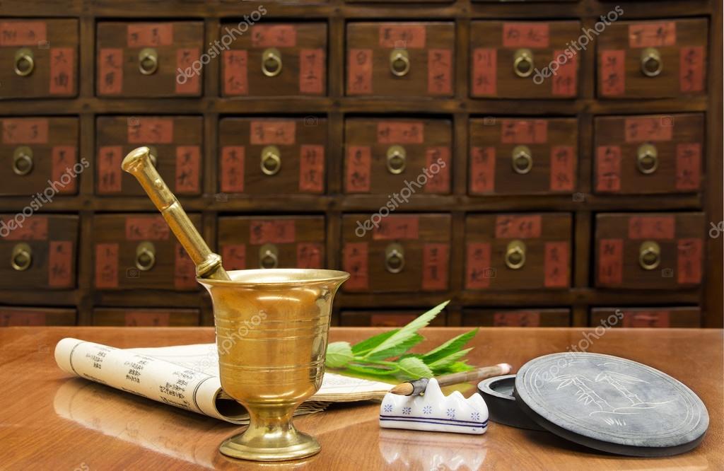 Traditional Chinese medicine shop — Stock Photo © yulan #85699424