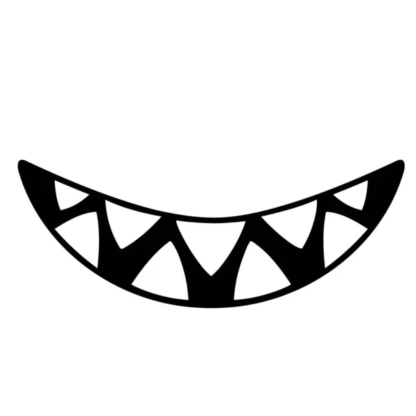 Monster Mouth Sharp Teeth Stock Vector by ©inkystory 534519386