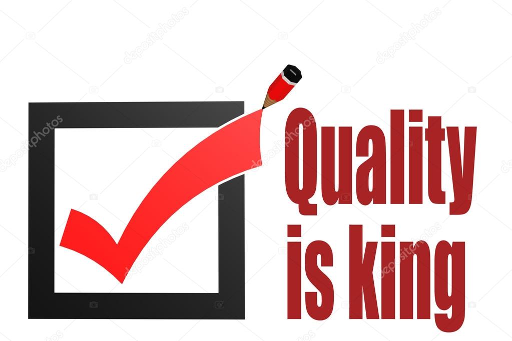 Check mark with quality is king word Stock Photo by ©tang90246 85231354