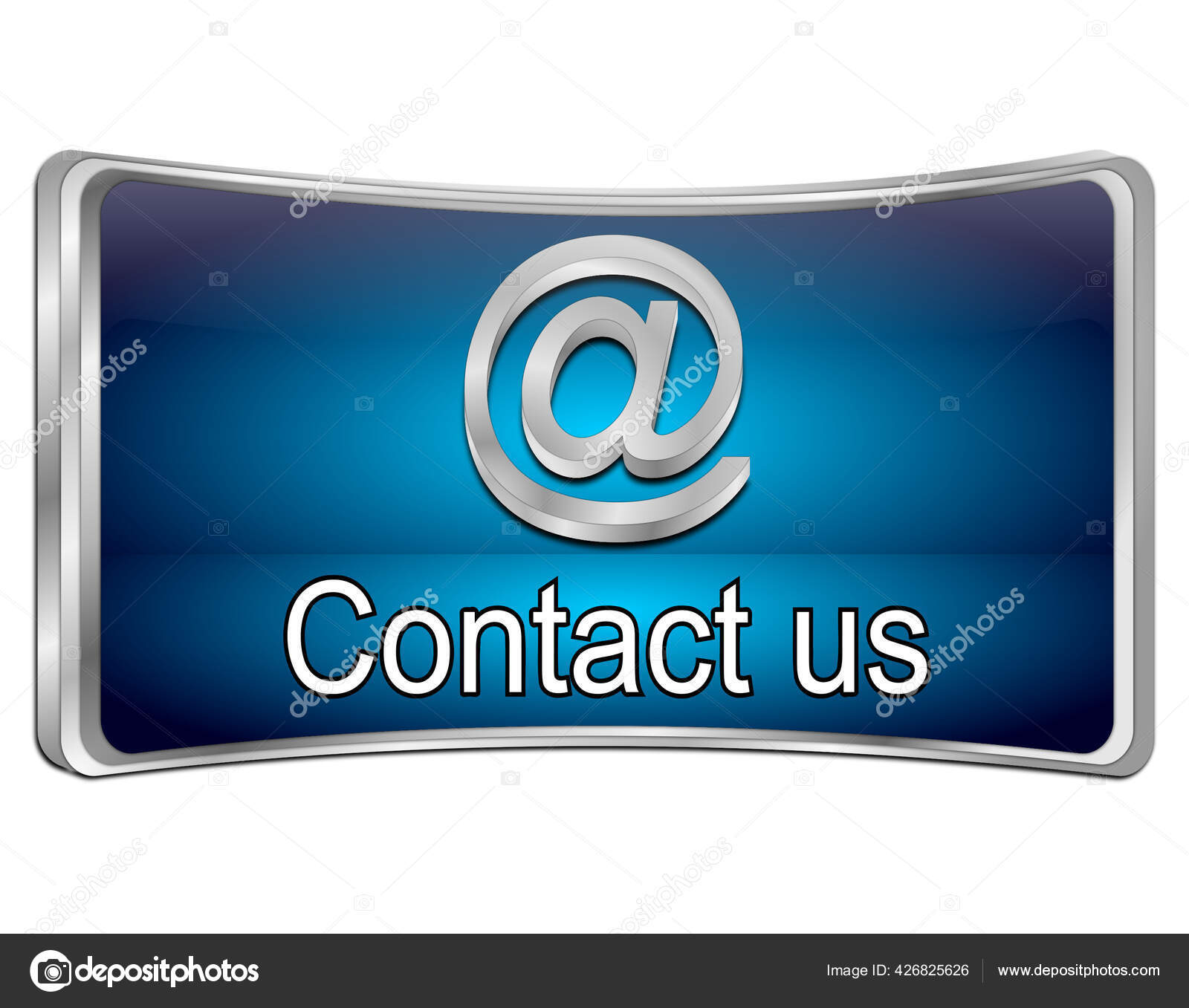 Blue Button Contact Illustration — Stock Photo © wwwebmeister #426825626